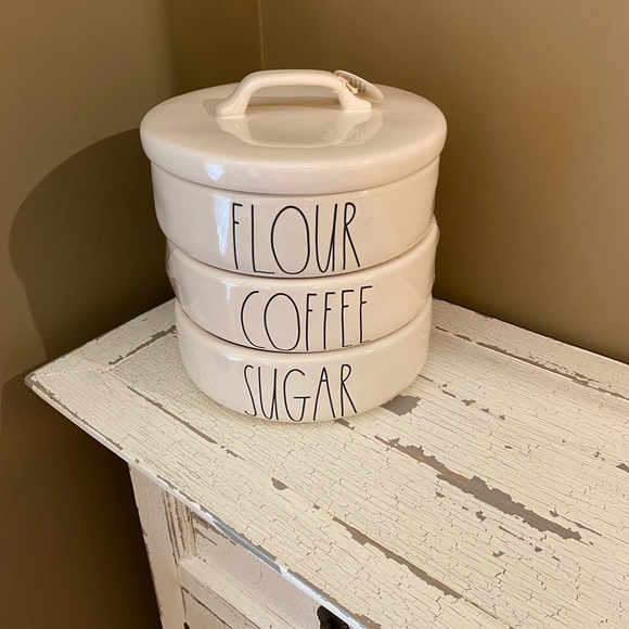 Rae Dunn | Accents | Ceramic Kitchen Canister Set Cream | Poshmark